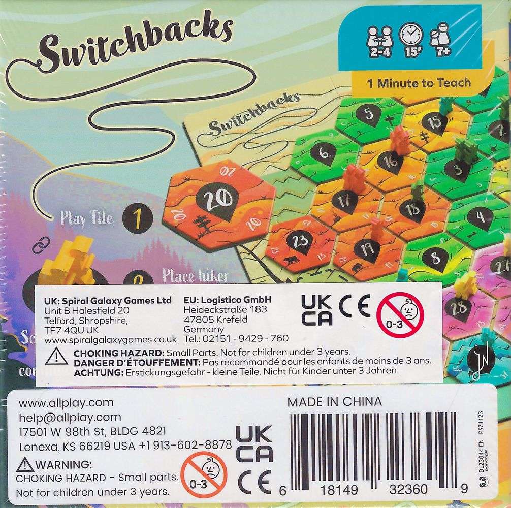 Switchbacks engl. – Würfel & Zucker